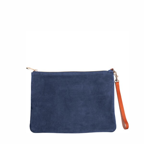 Sofie Suede Clutch